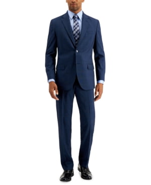 Blue Birdseye Suit