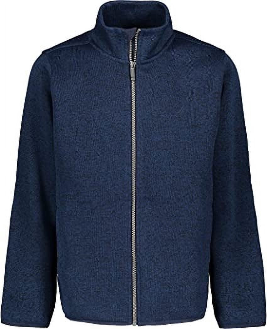 Nautica Big Boys Sweater Fleece Jacket, Navy Heather, Full Zip, Anti ...