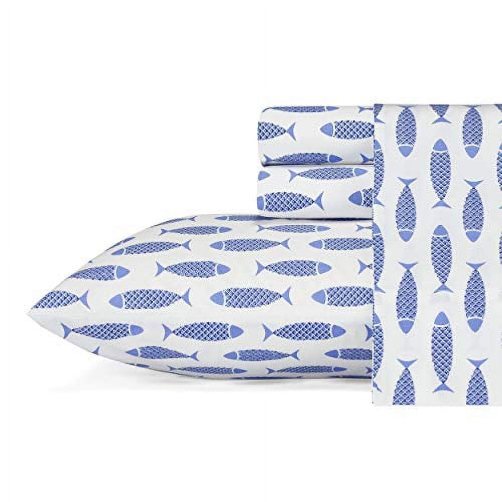 Nautica - Percale Collection - Bed Sheet Set - 100% Cotton, Crisp ...