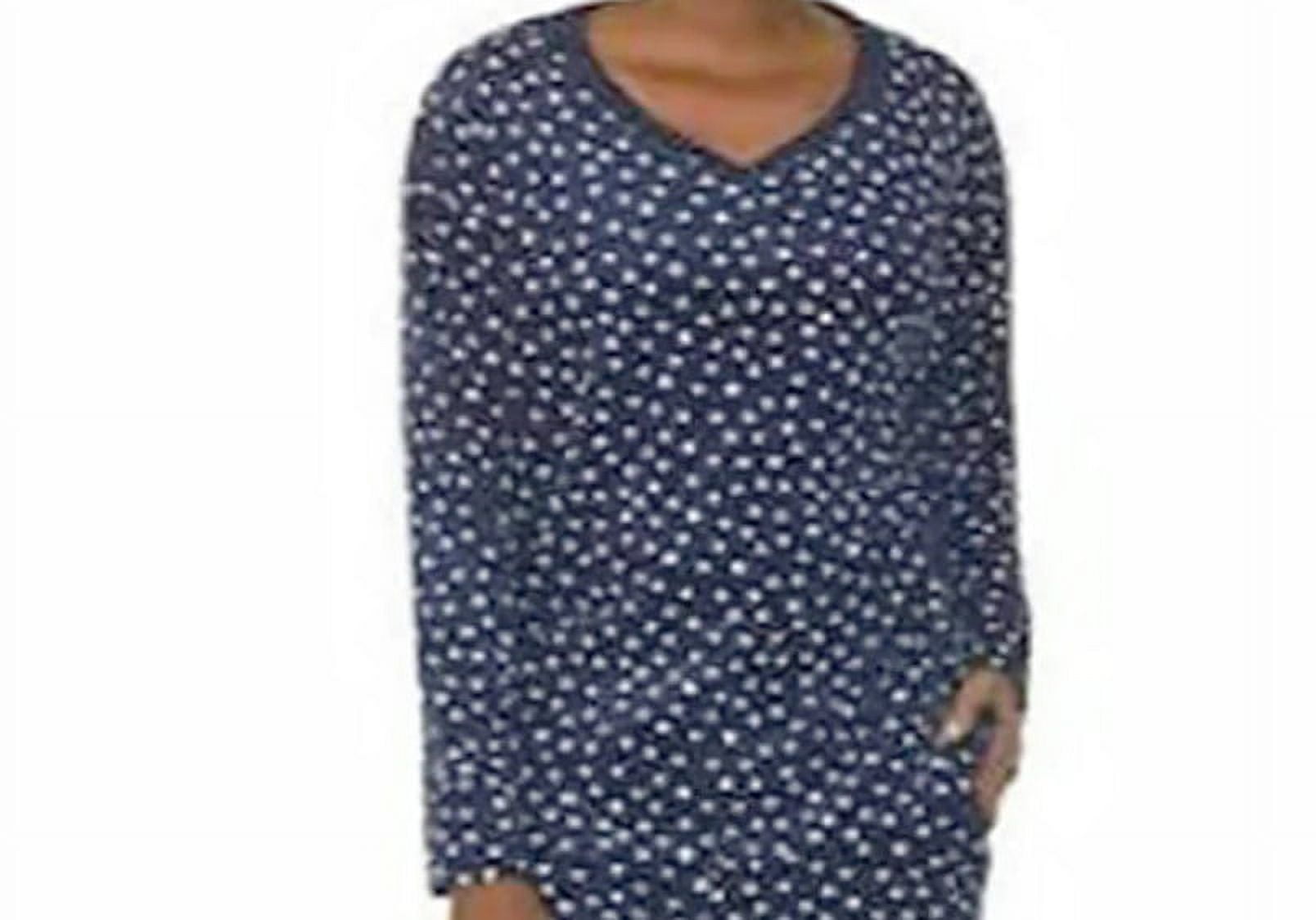 Nautica Womens 1-Piece Silky Stretch Fleece Pajama Top, XX-Large, Navy ...