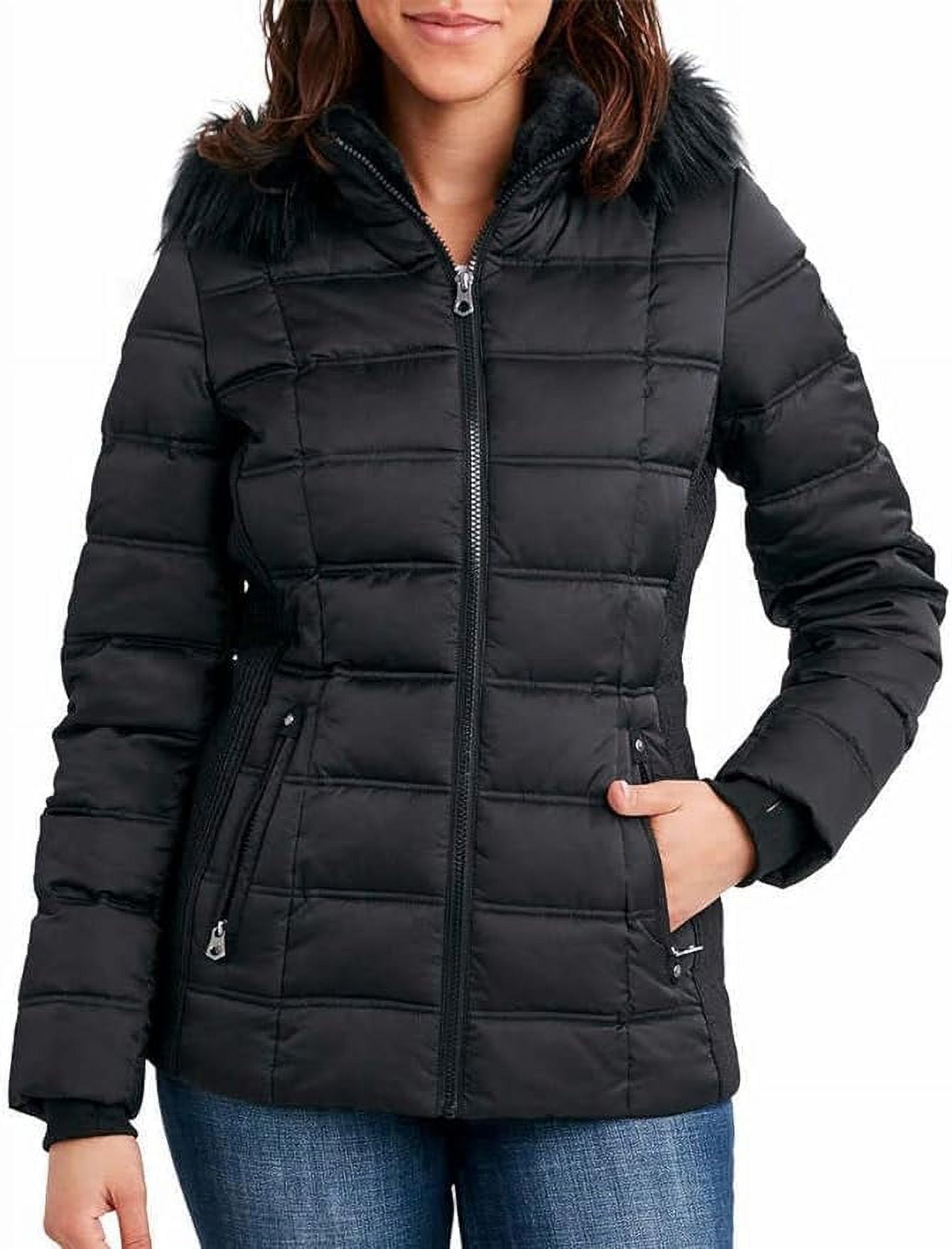 Nautica Ladies Heavy Puffer Jacket With Fur