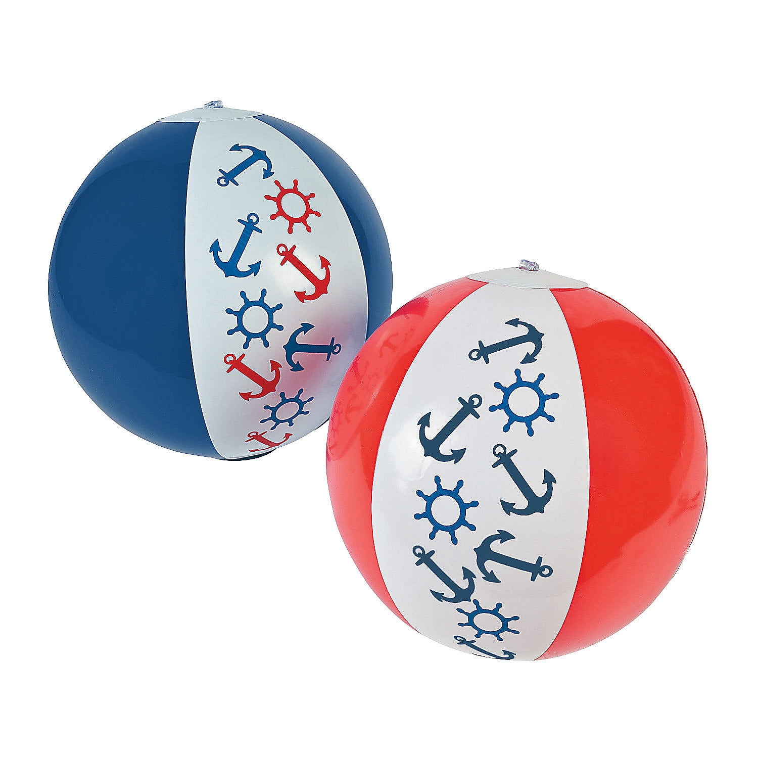 Nautical 11" Beach Ball - Party Favors - 12 Pieces - Walmart.com