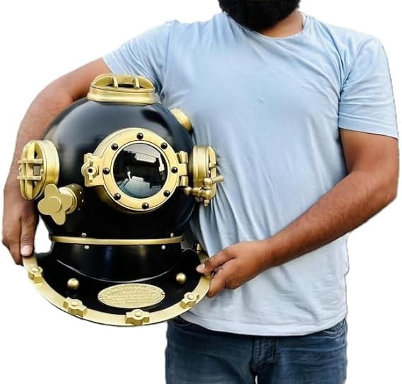 Nautical 18" Diving Helmet | US Navy Mark V Diving Helmet | Deep Sea ...