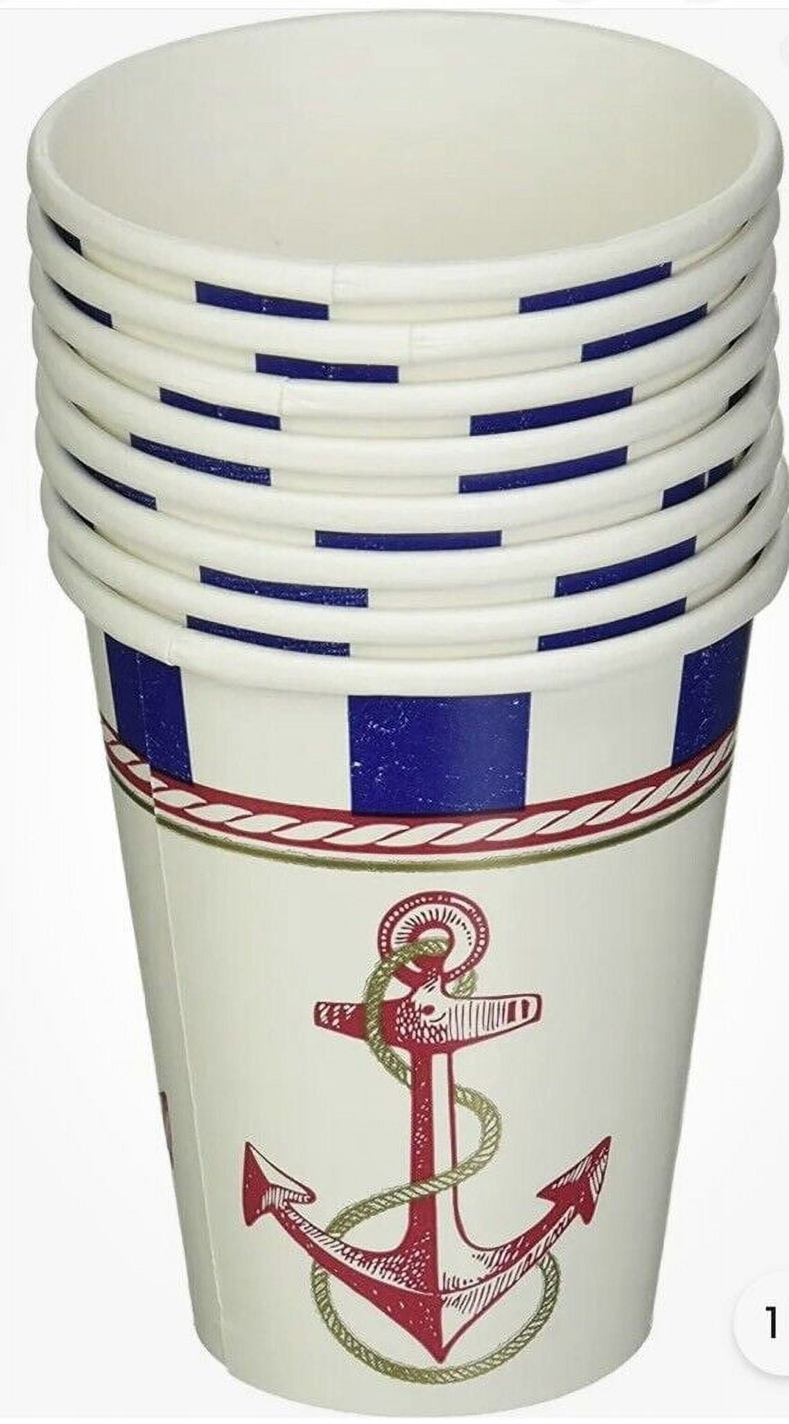 Nautical 9oz Cups (8 Count) - Walmart.com