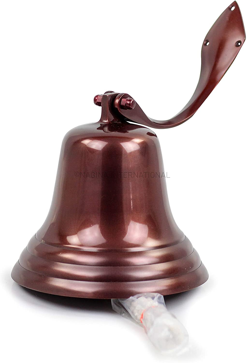 Nautical Aluminum Antique Brown Ship Bell - Captain Maritime Beach Home ...