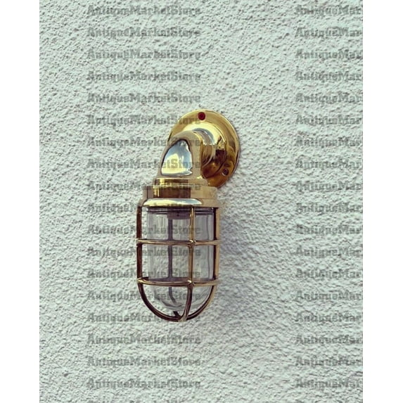 Nautical American Reclaimed Brass Swan Neck Lights - Walmart.com