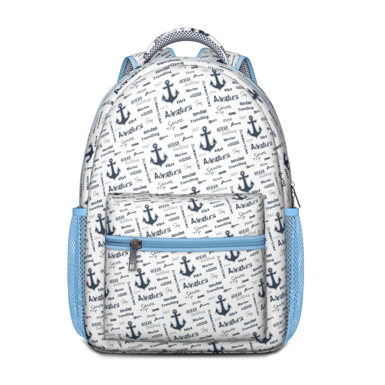 Nautical Anchor Boat Lunch Bag – Sea Seaside Coastal Marine Waves Ocean ...