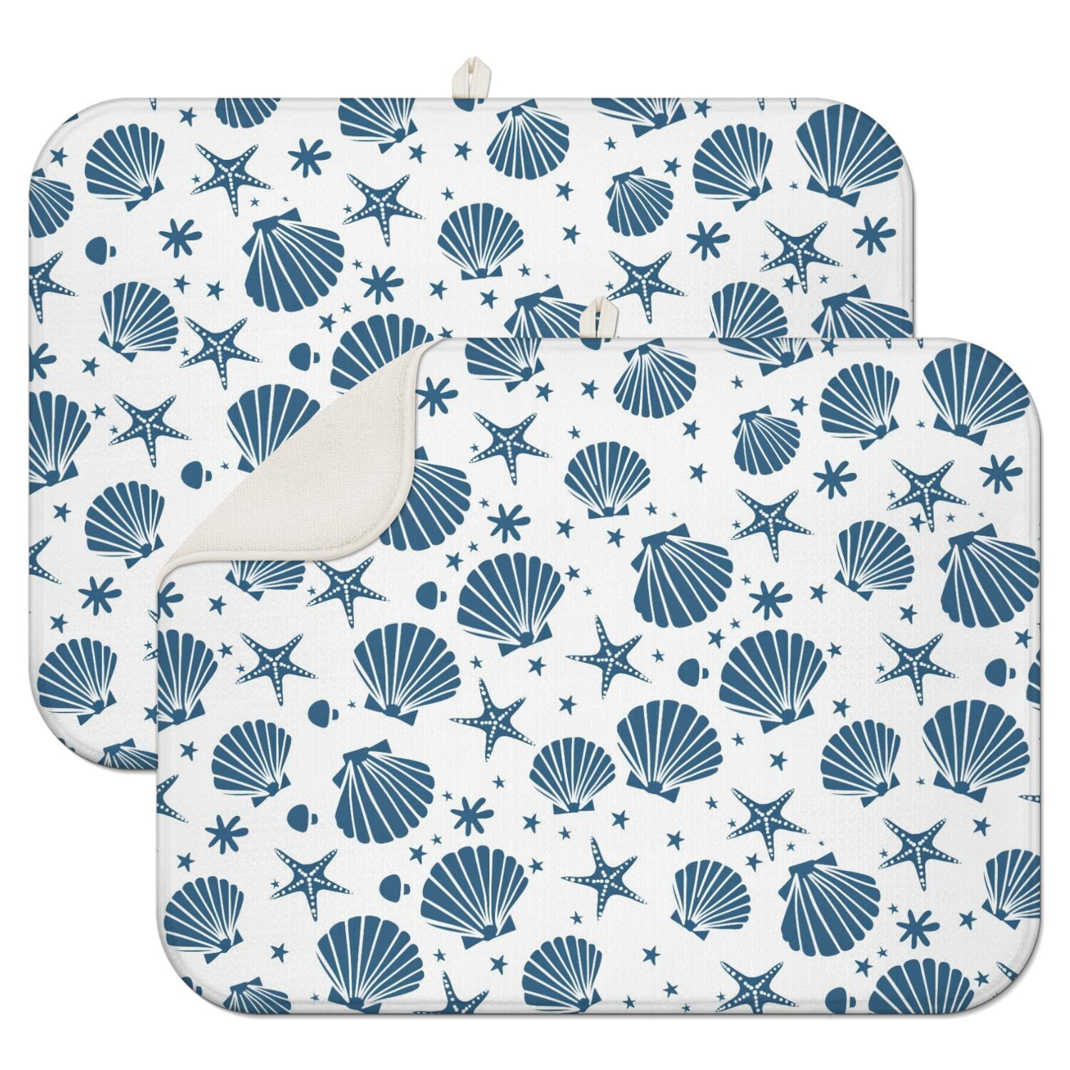Nautical Anchor Coffee Mat With Boat Sea Seaside Coastal Marine Waves ...
