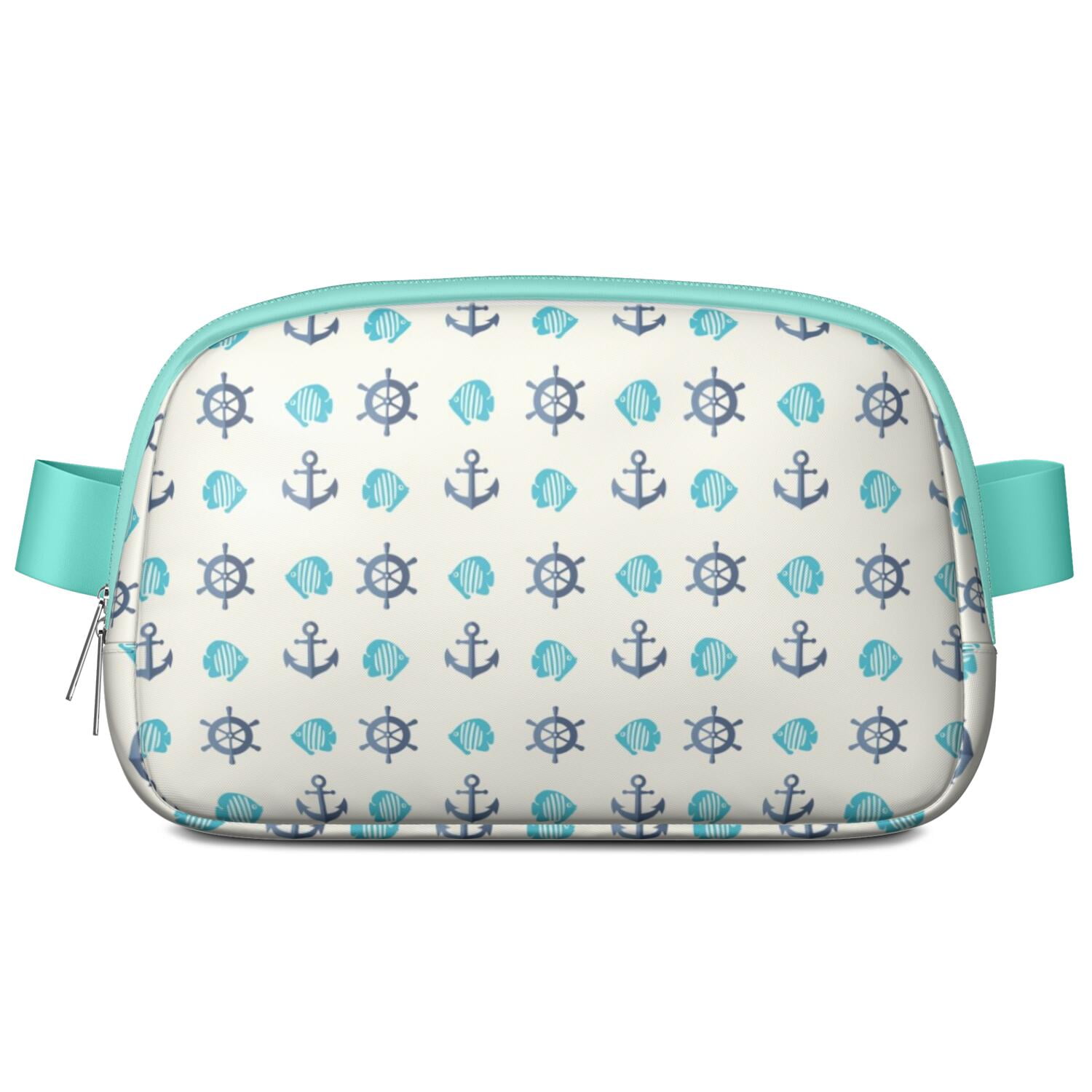 Nautical Anchor Fanny Pack - Waterproof Adjustable Waist Bag with ...