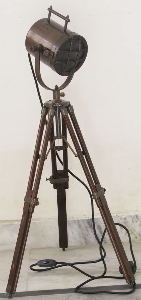 Nautical Antique Look Searchlight With Tripod Stand Collectable Spot ...