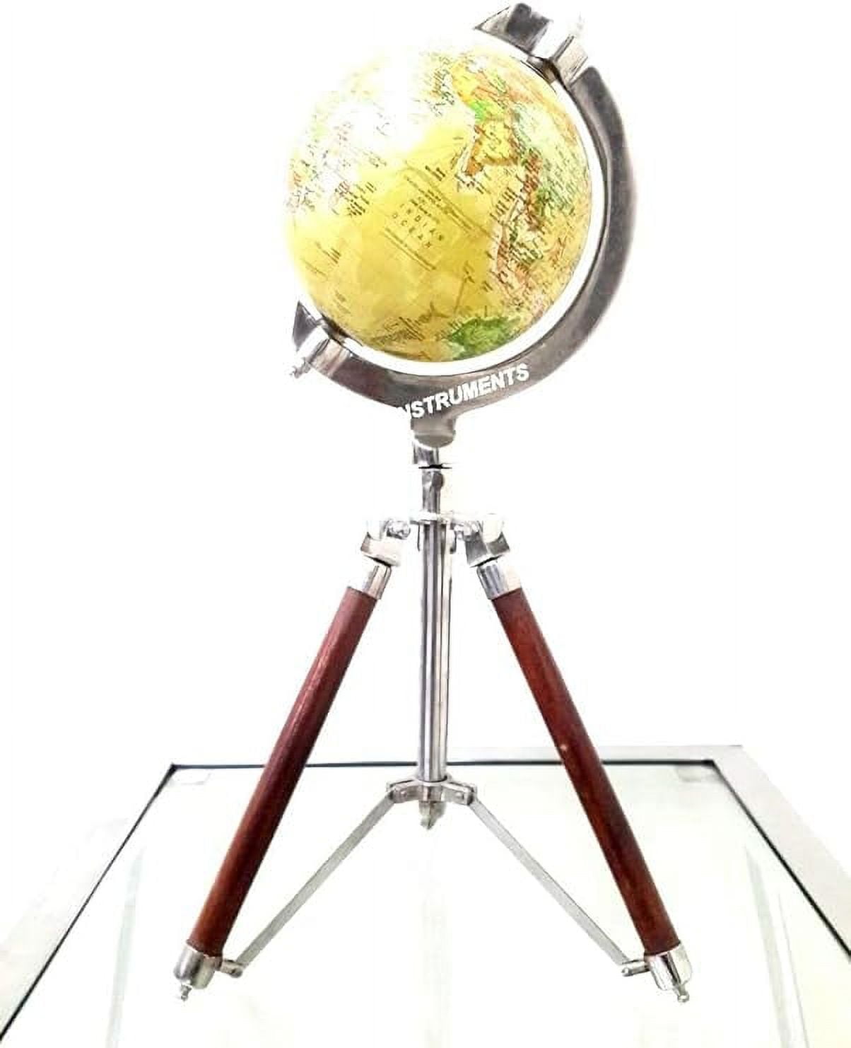 Nautical Authentic Globe Decor Map Vintage World Globe With Table ...