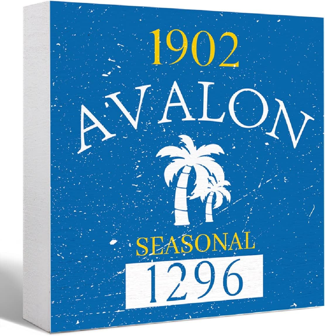 Nautical Beach Decor Wood Box Sign Coastal Nautical Beach Wooden Block ...