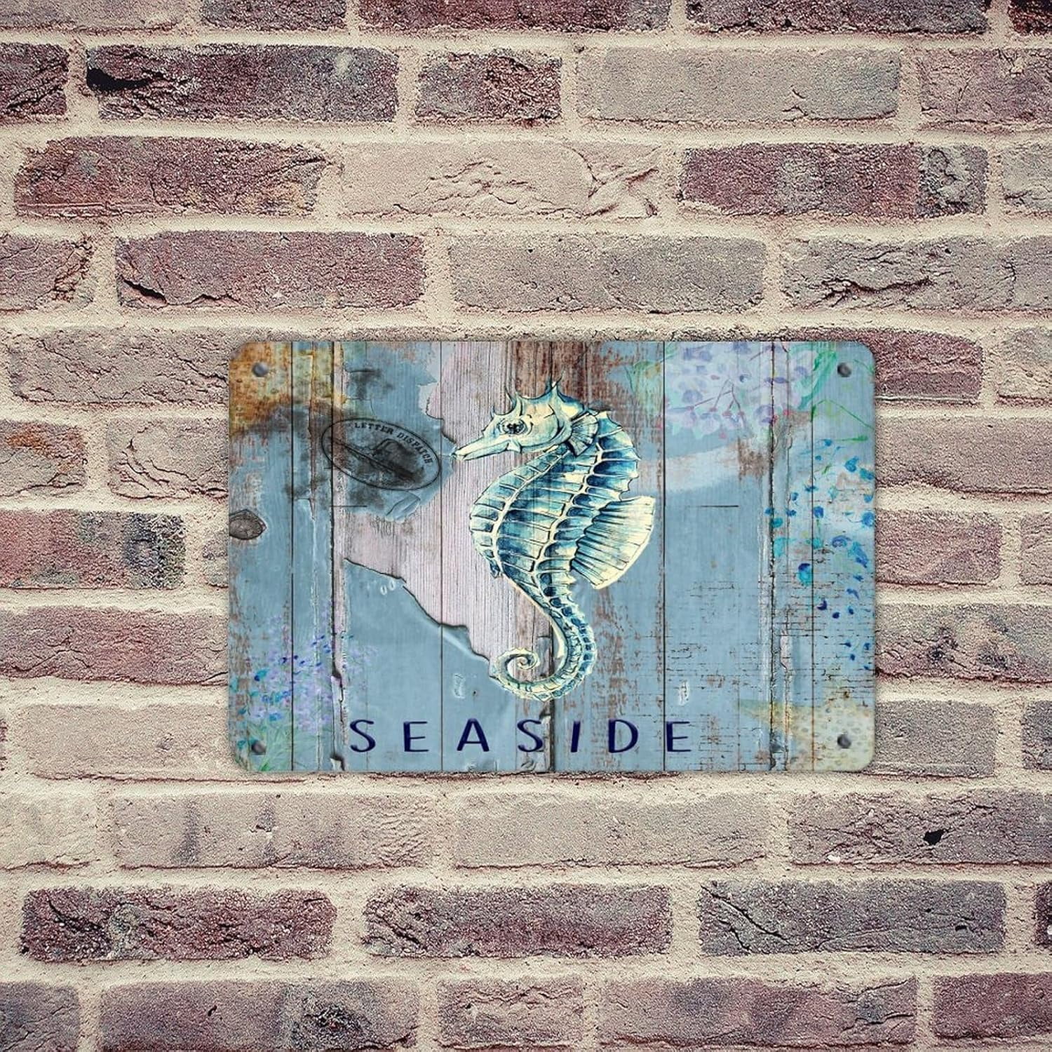 Nautical Beach Ocean Theme Underwater Decorative Metal Home Décor for ...