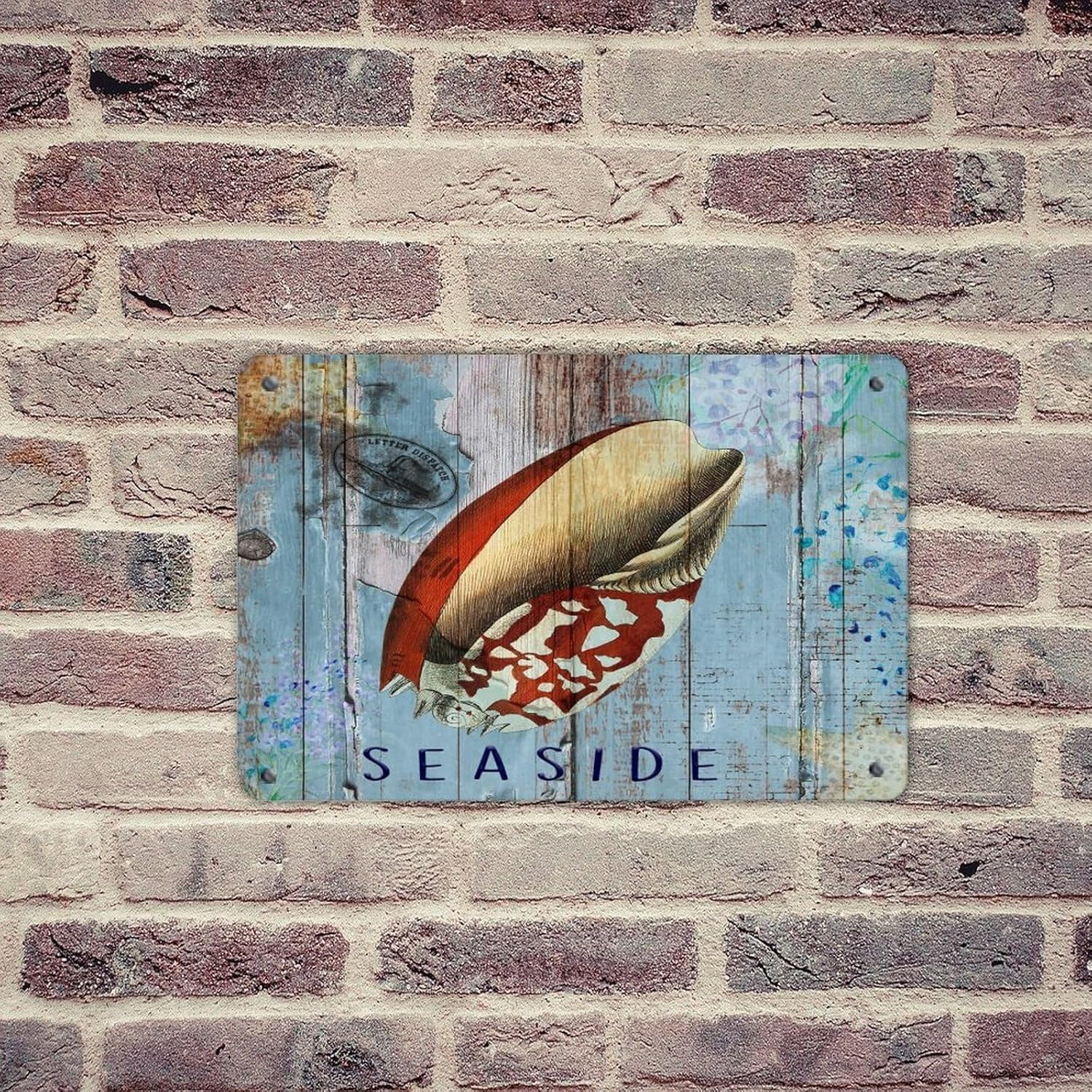 Nautical Beach Ocean Theme Underwater Sea Snail Metal Wall Décor for ...