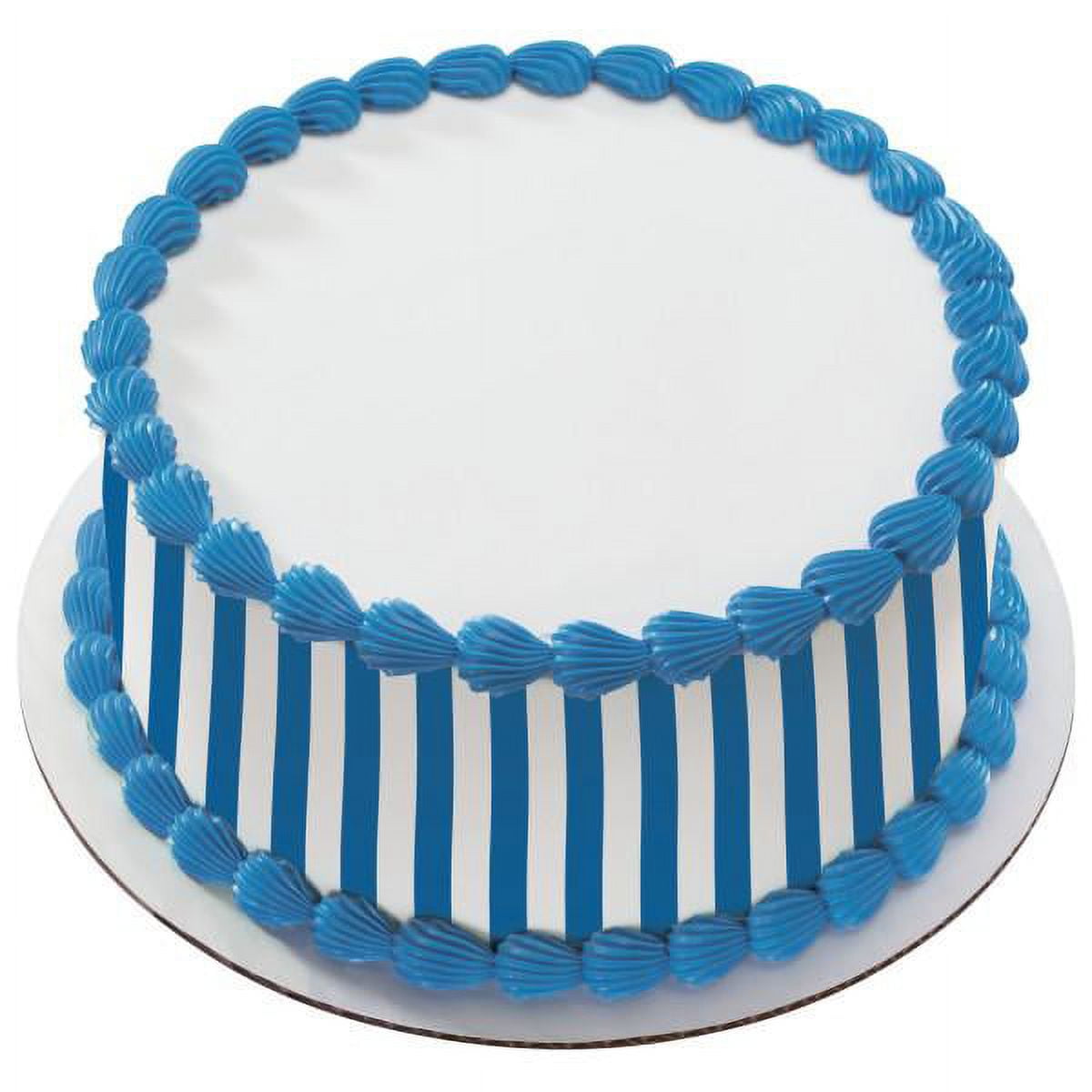 Nautical Blue Stripes Edible Cake Topper Image Strips - Walmart.com