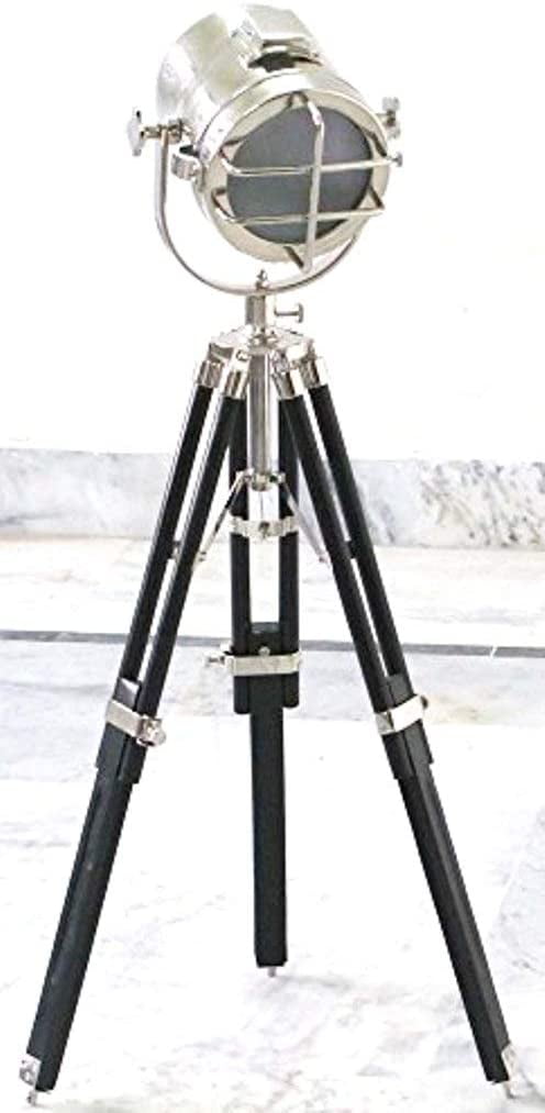 Nautical Chrome Searchlight W Tripod Stand Spot Light Studio Search ...