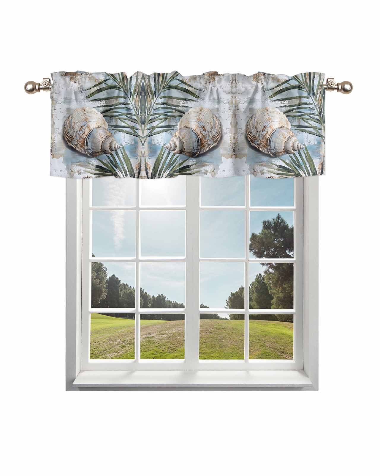 Nautical Coastal Curtain Valance for Windows/Living Room/Kitchen ...