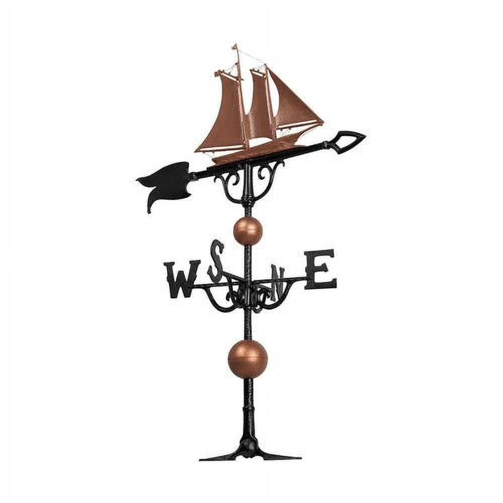 Whitehall Yacht Traditional Weathervane, Copper Colored - Walmart.com