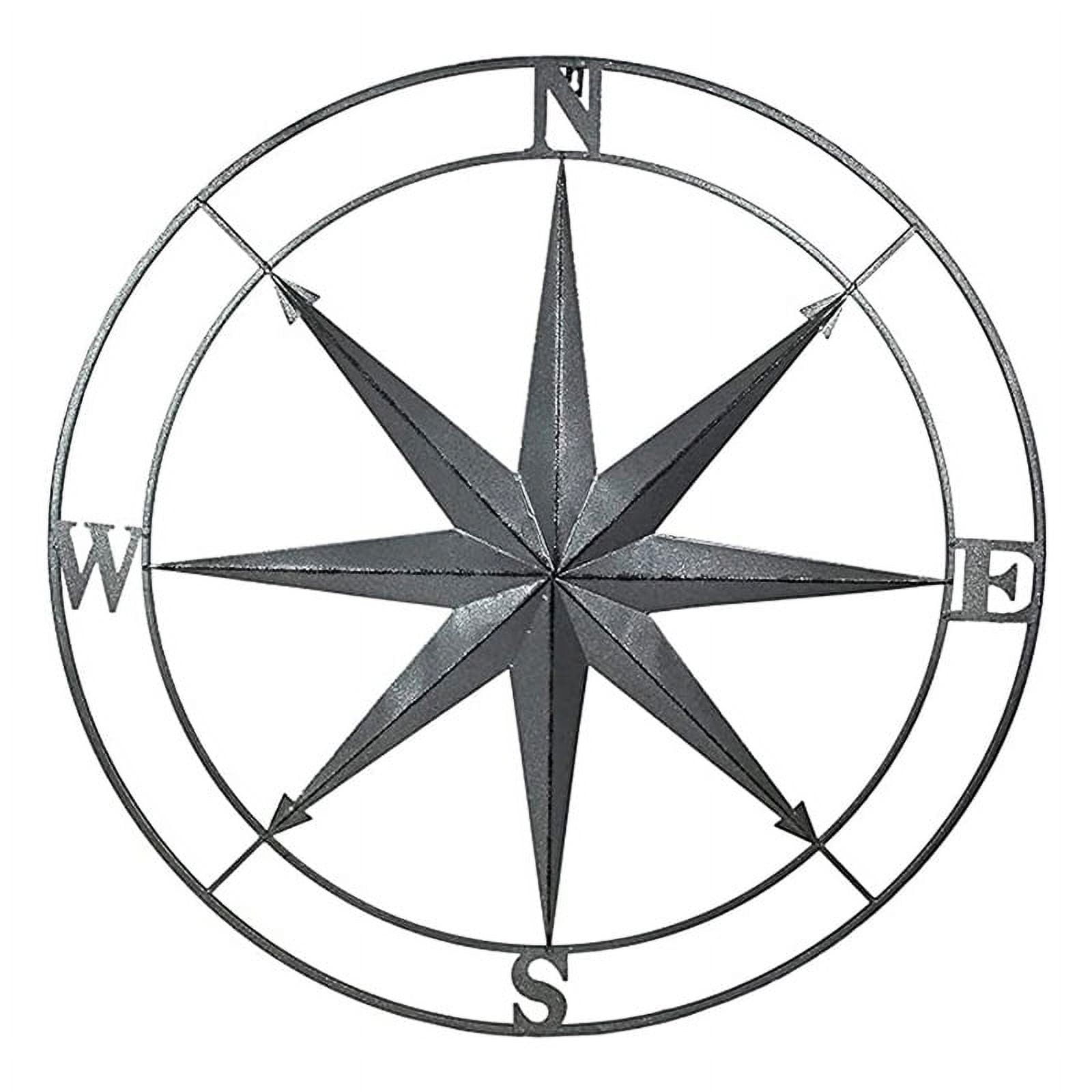 Nautical Compass Shaped Wall Decor Outdoor Garden Decor Home Decorative ...