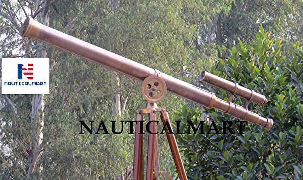 Nautical Copper Antique Griffith Astro Floor Standing Telescope with ...
