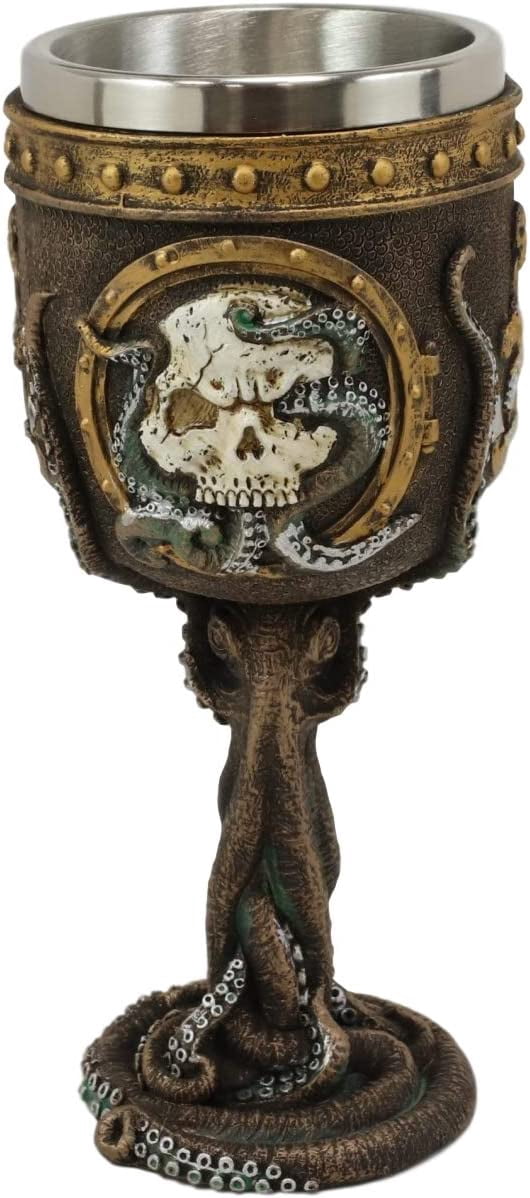 Nautical Cosmic Giant Octopus Wrecking Human In Porthole Frame With ...