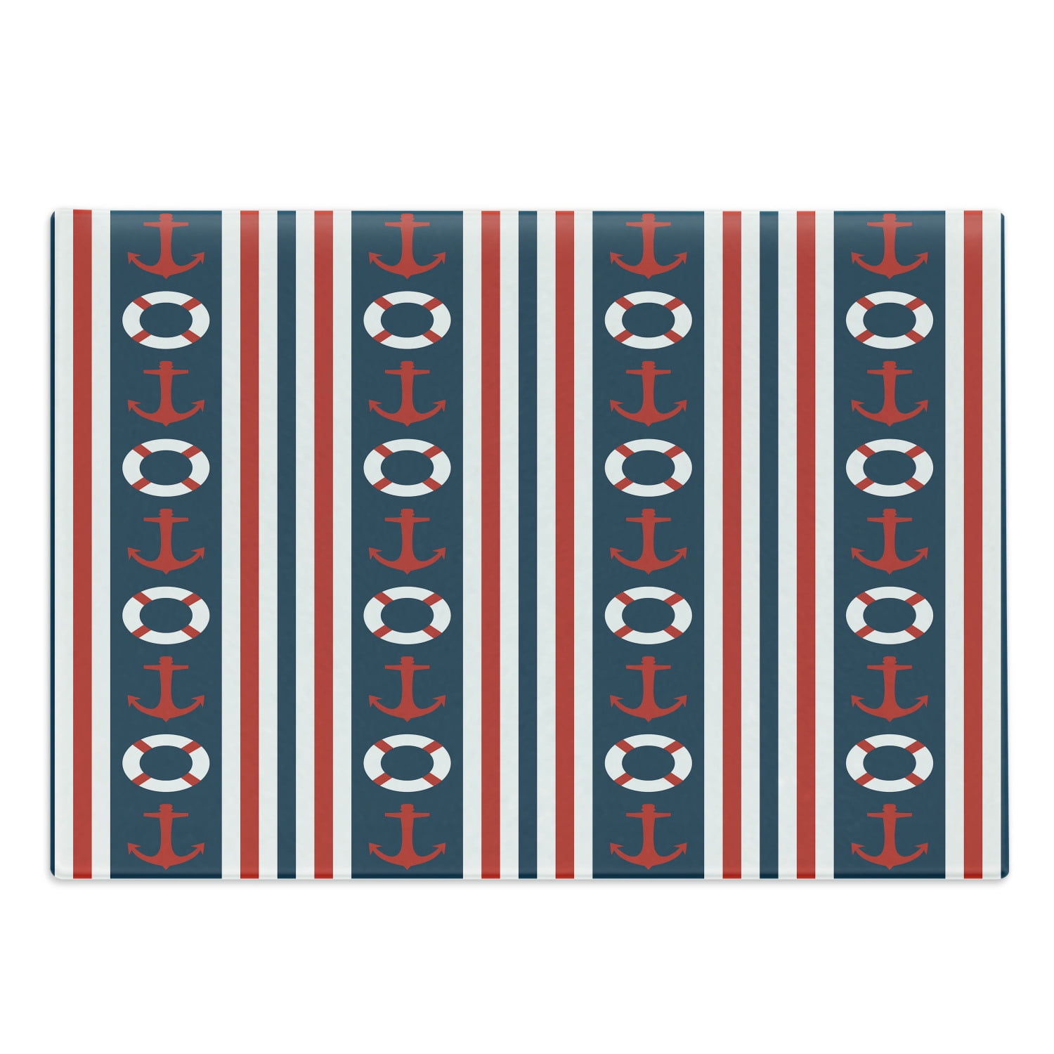 Nautical Cutting Board, Vertical Borders Stripes Maritime Theme ...