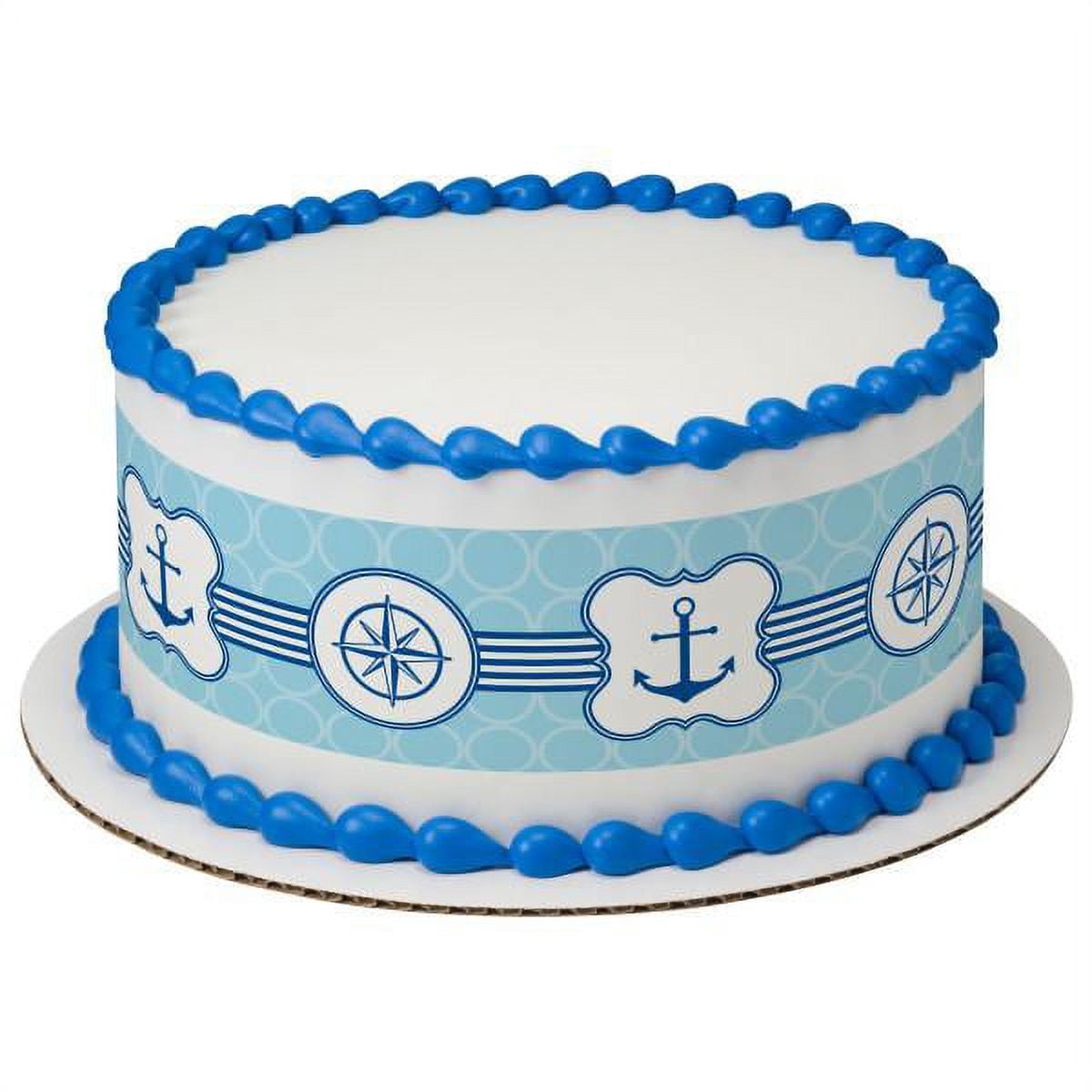 Nautical Edible Cake Topper Image Strips - Walmart.com