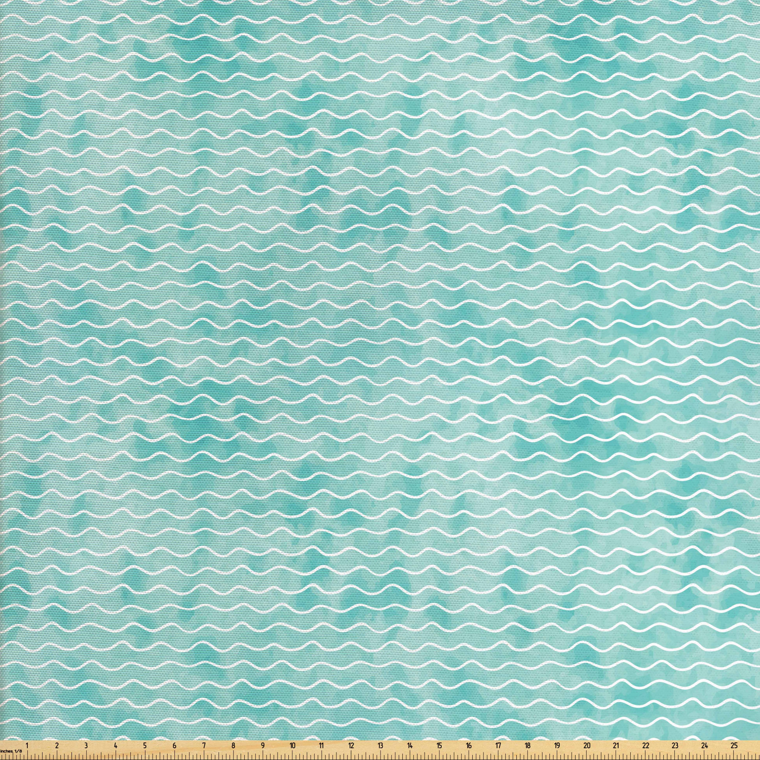 Ambesonne Nautical Fabric by the Yard Upholstery, Ocean Sea Wave ...
