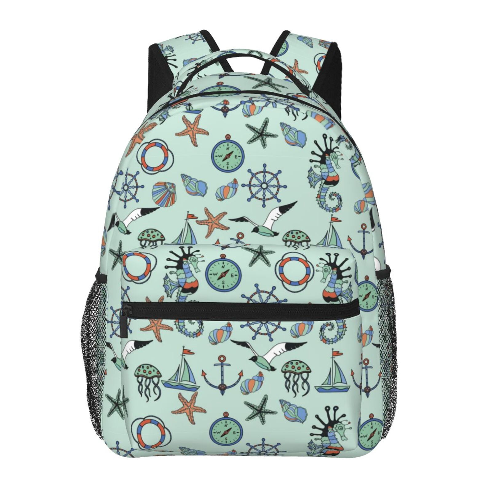 Nautical Funny Anchor Pattern Backpack for Men Women Laptop Backpack ...
