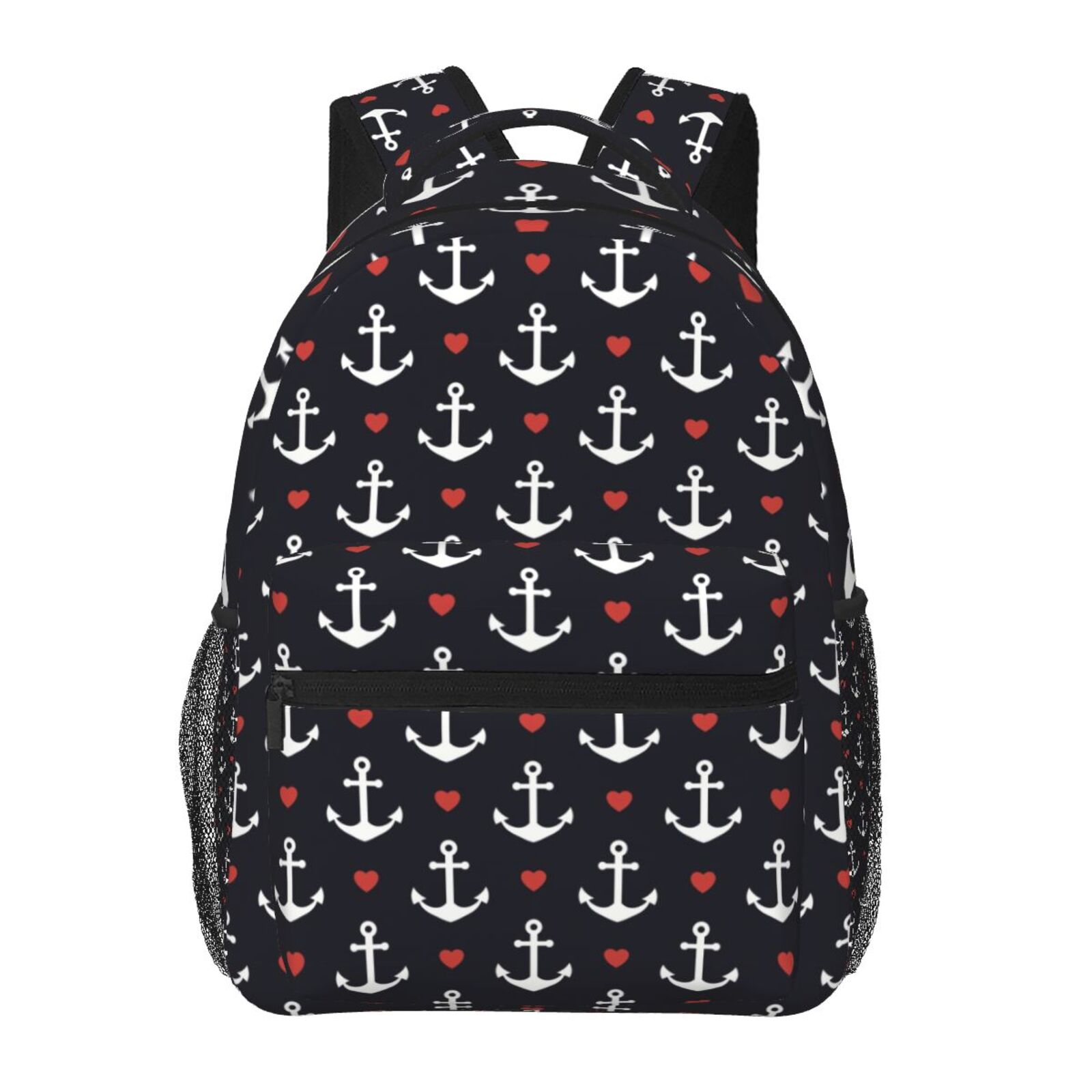 Nautical Funny Anchor Pattern Backpack for Men Women Laptop Backpack ...
