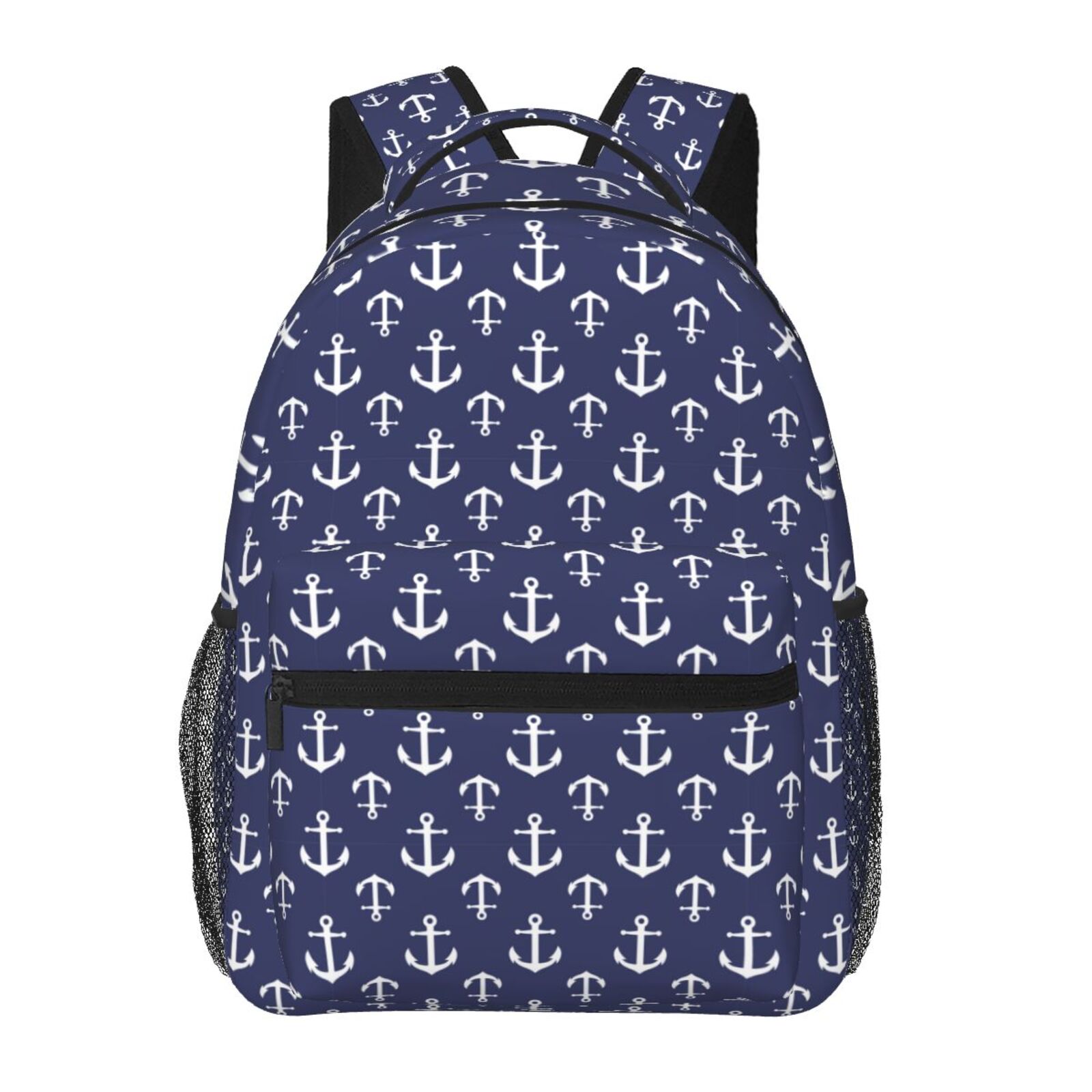 Nautical Funny Anchor Pattern Backpack for Men Women Laptop Backpack ...
