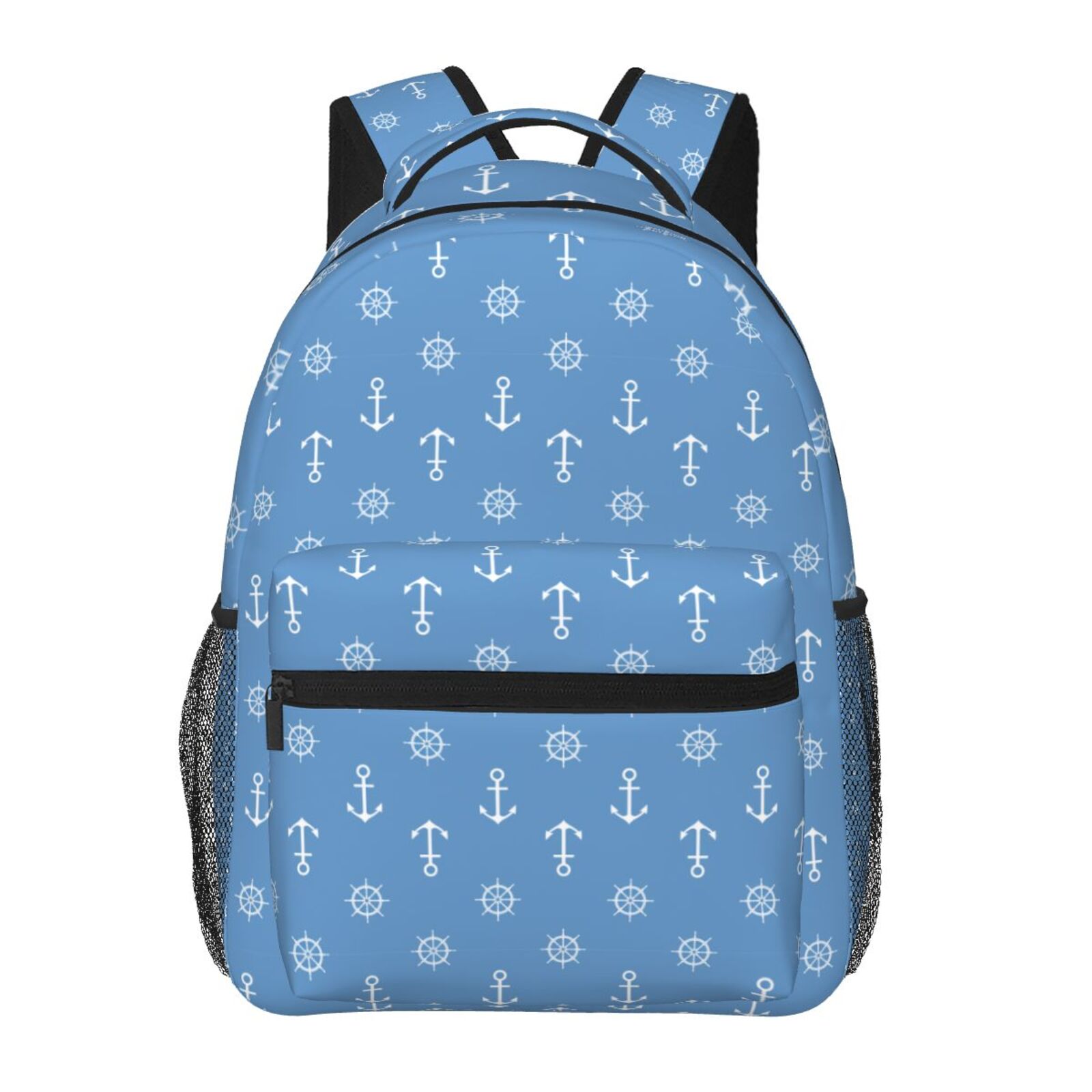 Nautical Funny Anchor Pattern Backpack for Men Women Laptop Backpack ...