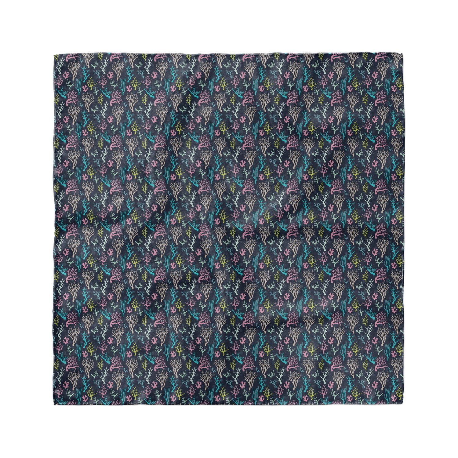 Nautical Head Scarf, Colorful Coral Designs, Head Wrap, 3 Sizes, by ...