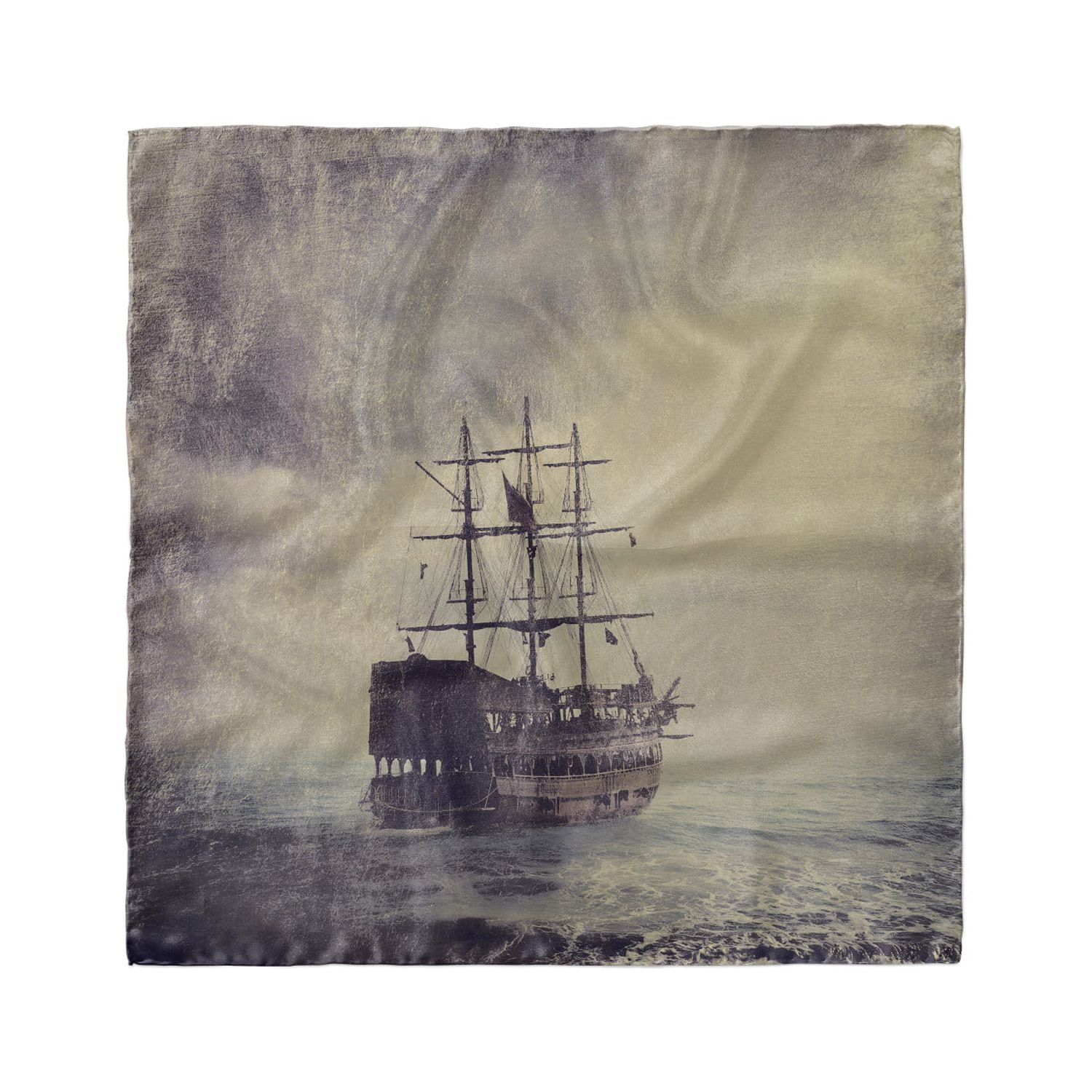 Nautical Head Scarf, Old Pirate Ship in Sea, Head Wrap, 3 Sizes, by ...