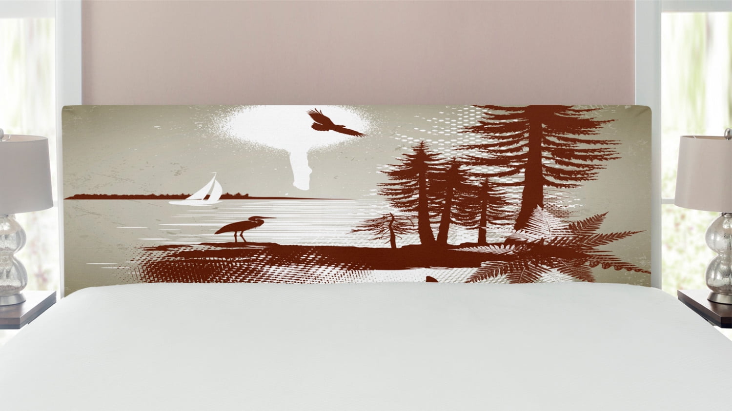 Nautical Headboard, Detailed Complex West Coast Scenery Graffiti Style ...