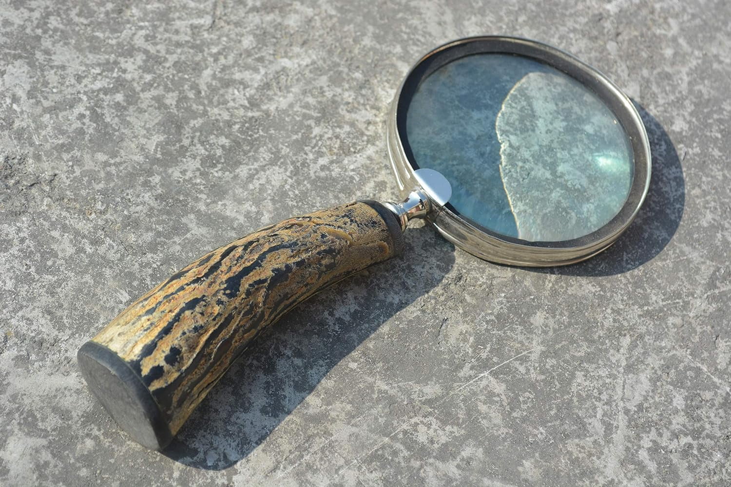 Nautical India Brass Horn Magnifying Glass for Reading, Handcrafted ...