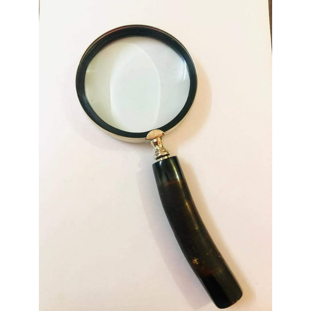 Nautical India Nickel Magnifier Lens Dia 4" Magnifying Glass for ...