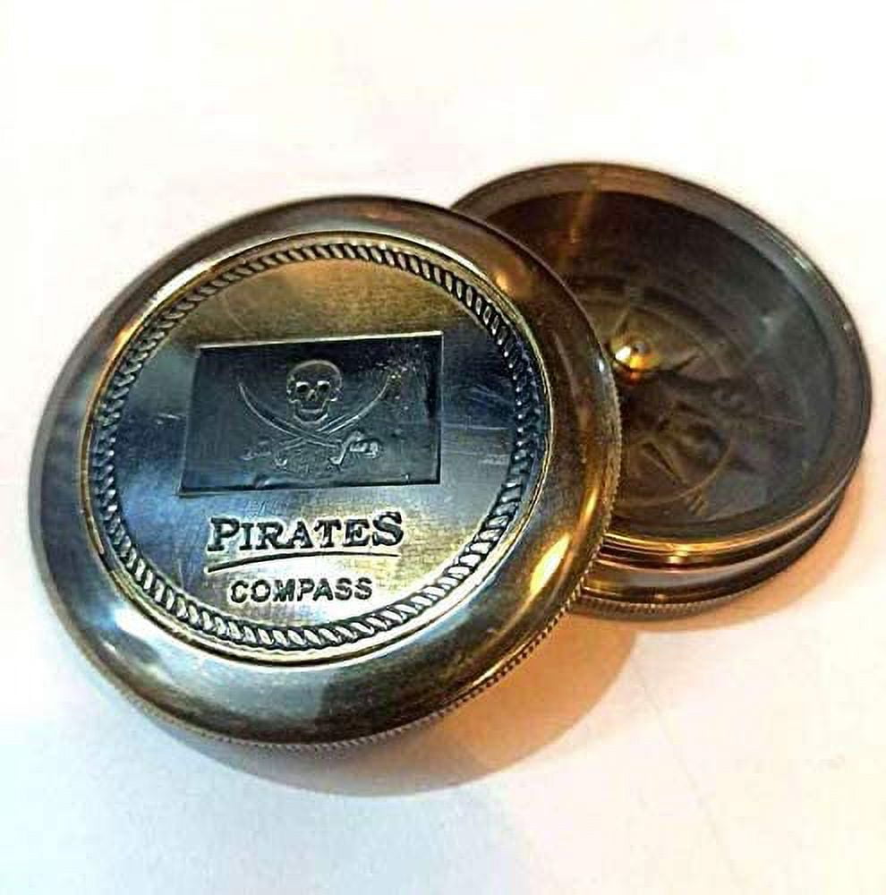 Nautical India Pirate Compass W/The Road Note Taken Poem Pirates of ...
