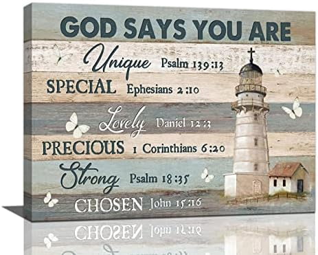 Nautical Lighthouse Wall Art Christian Cross Lighthouse Wall Decor God ...