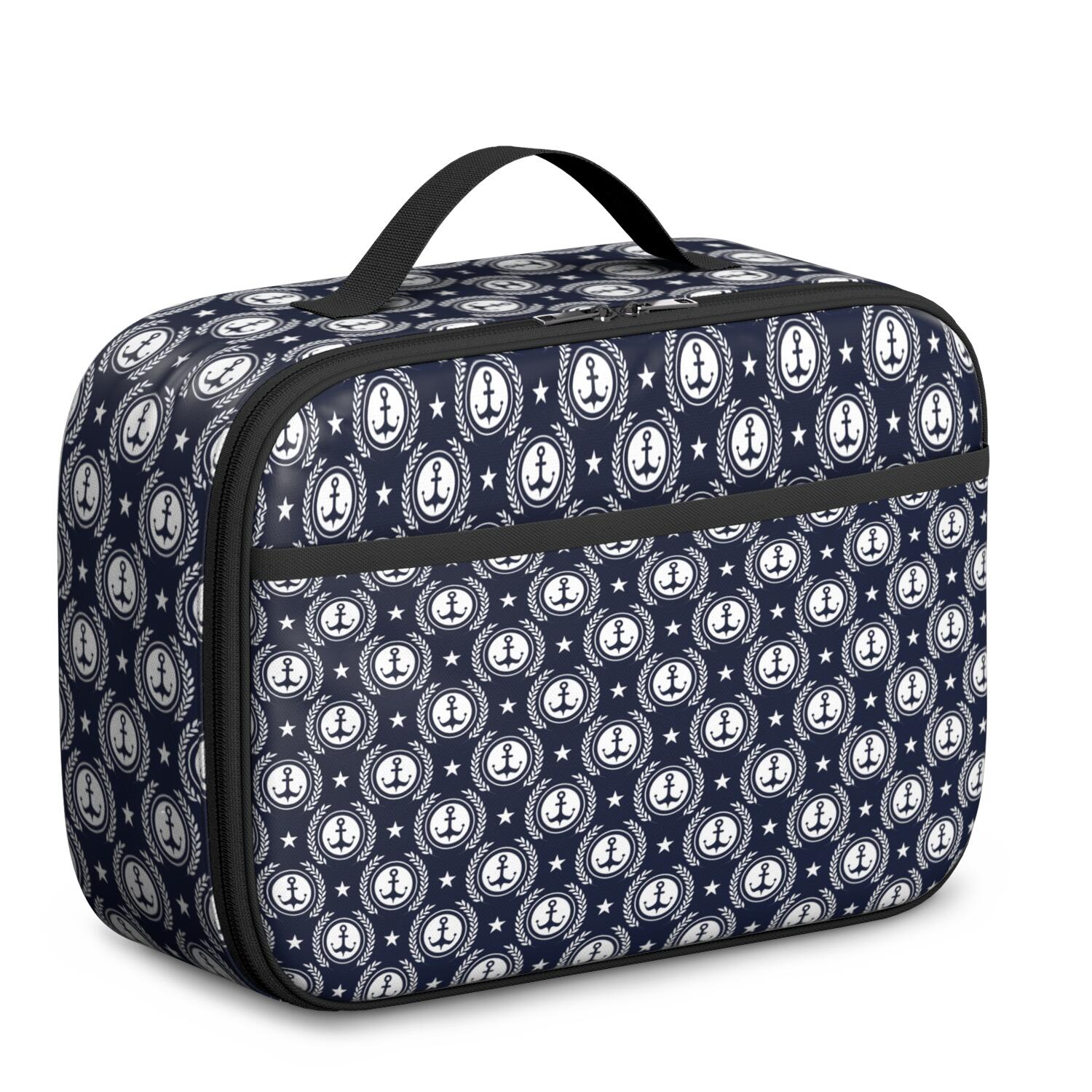 Nautical Lunch Bag – Anchor Boat Sea Seaside Coastal Marine Waves Ocean ...