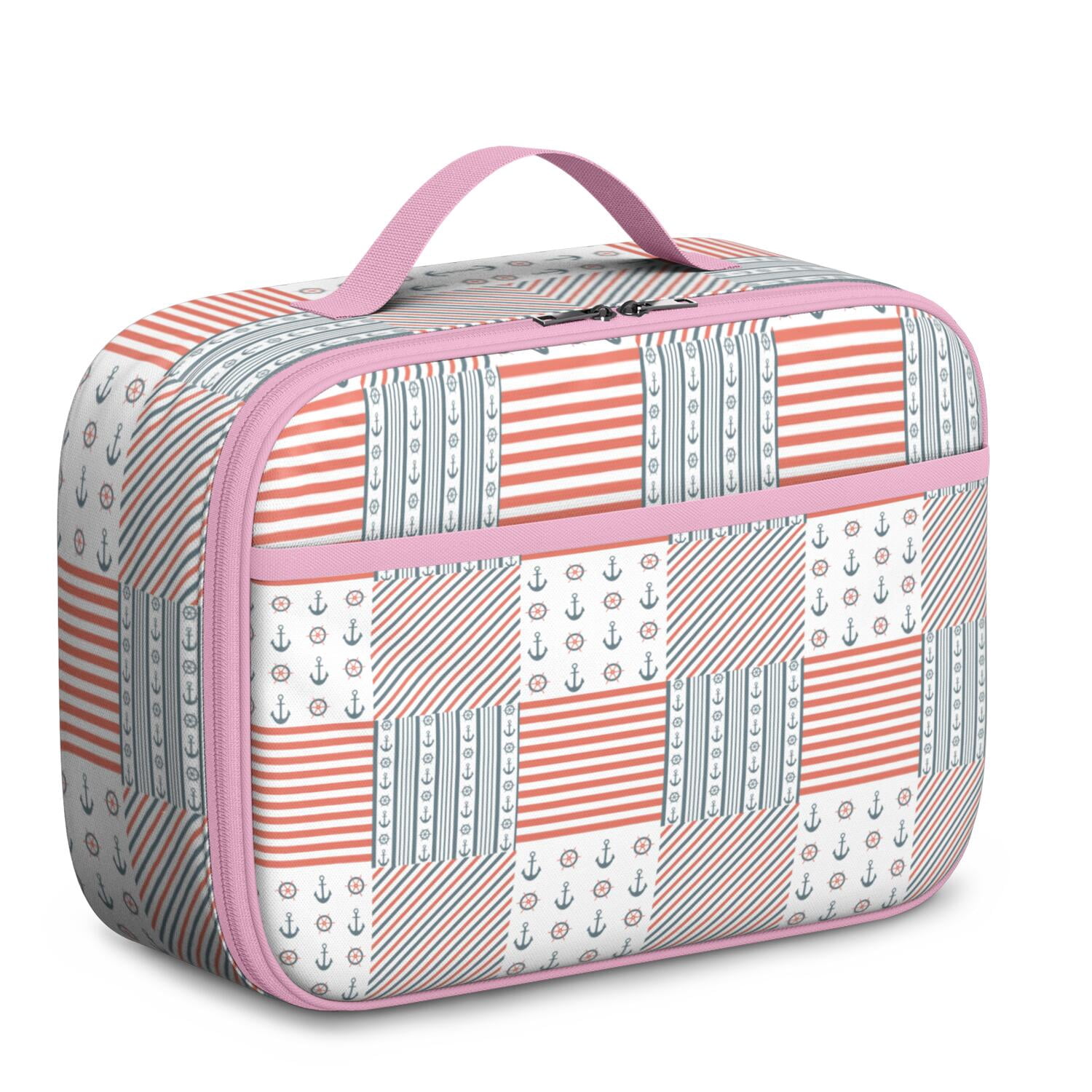 Nautical Lunch Bag – Anchor Boat Sea Seaside Coastal Marine Waves Ocean ...