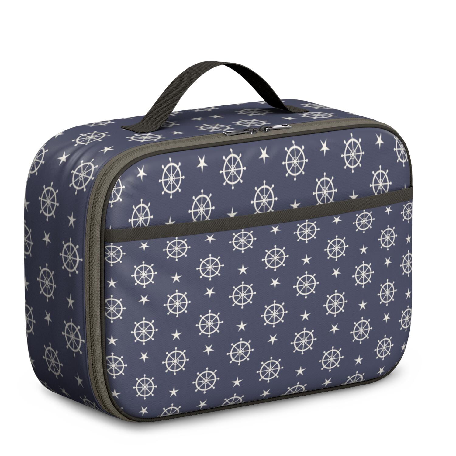 Nautical Lunch Bag – Anchor Boat Sea Seaside Coastal Marine Waves Ocean ...