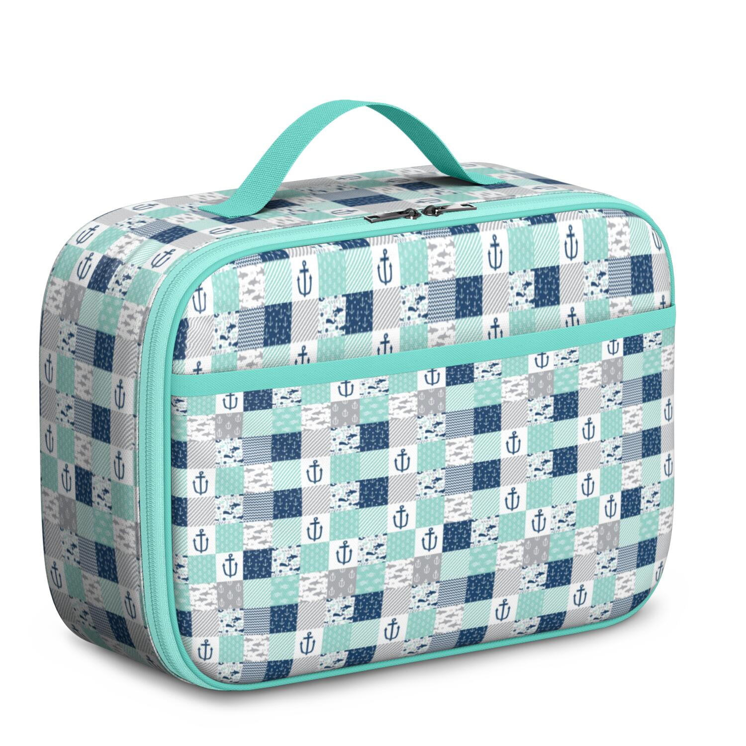 Nautical Lunch Bag – Anchor Boat Sea Seaside Coastal Marine Waves Ocean ...