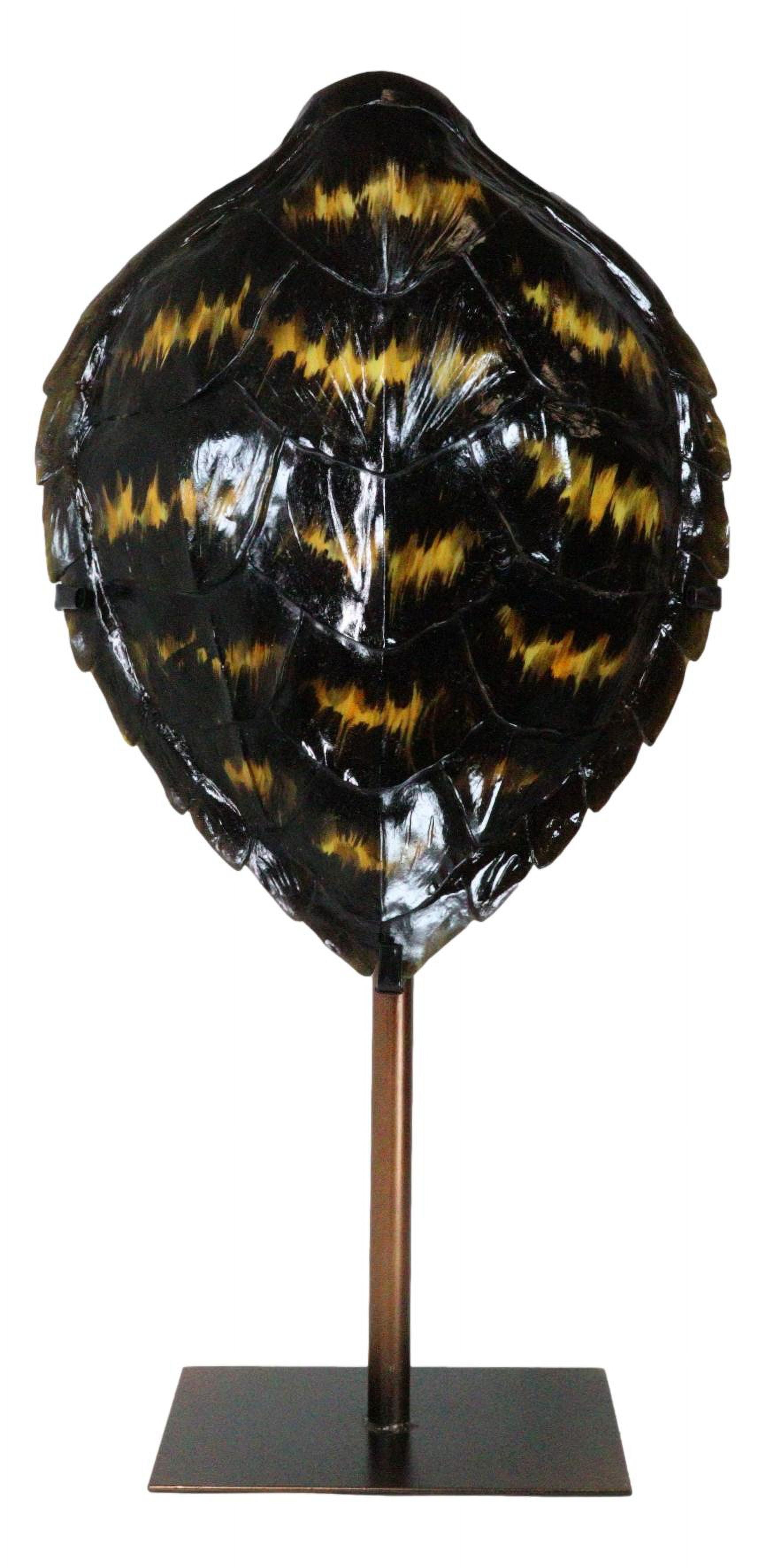 Nautical Marine Black Tone Faux Hawksbill Turtle Shell Sculpture With ...