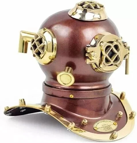Nautical Marine Diving helmet Scuba US Navy V Mark Mini Divers Helmet ...