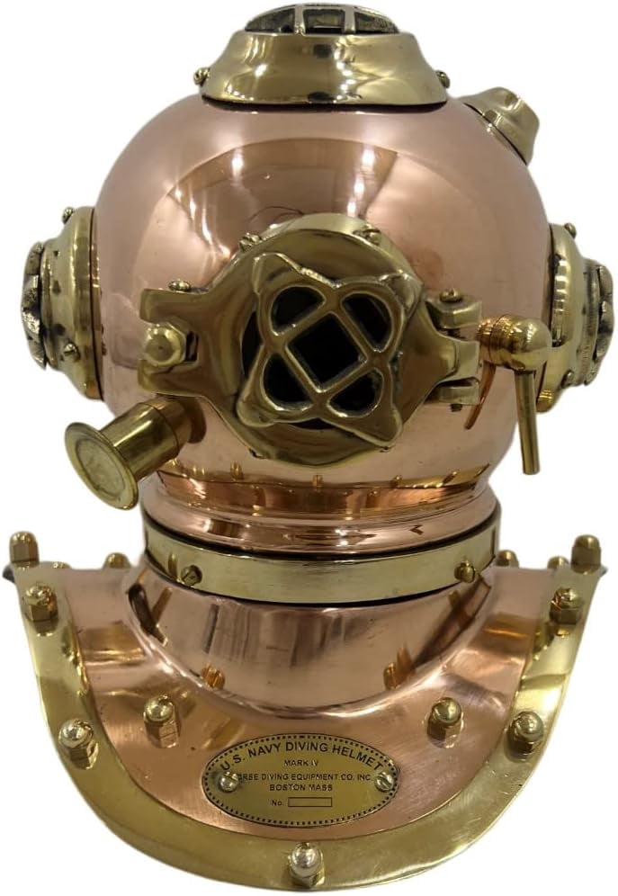 Nautical Marine Diving helmet Scuba US Navy V Mark Mini Divers Helmet ...