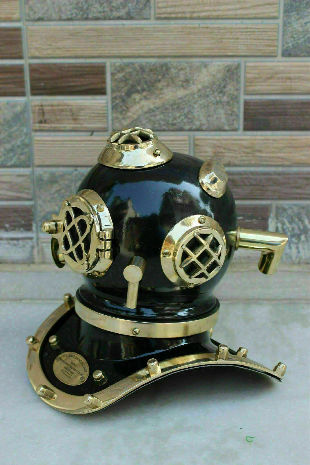 Nautical Marine Diving helmet Scuba US Navy V Mark Mini Divers Helmet ...