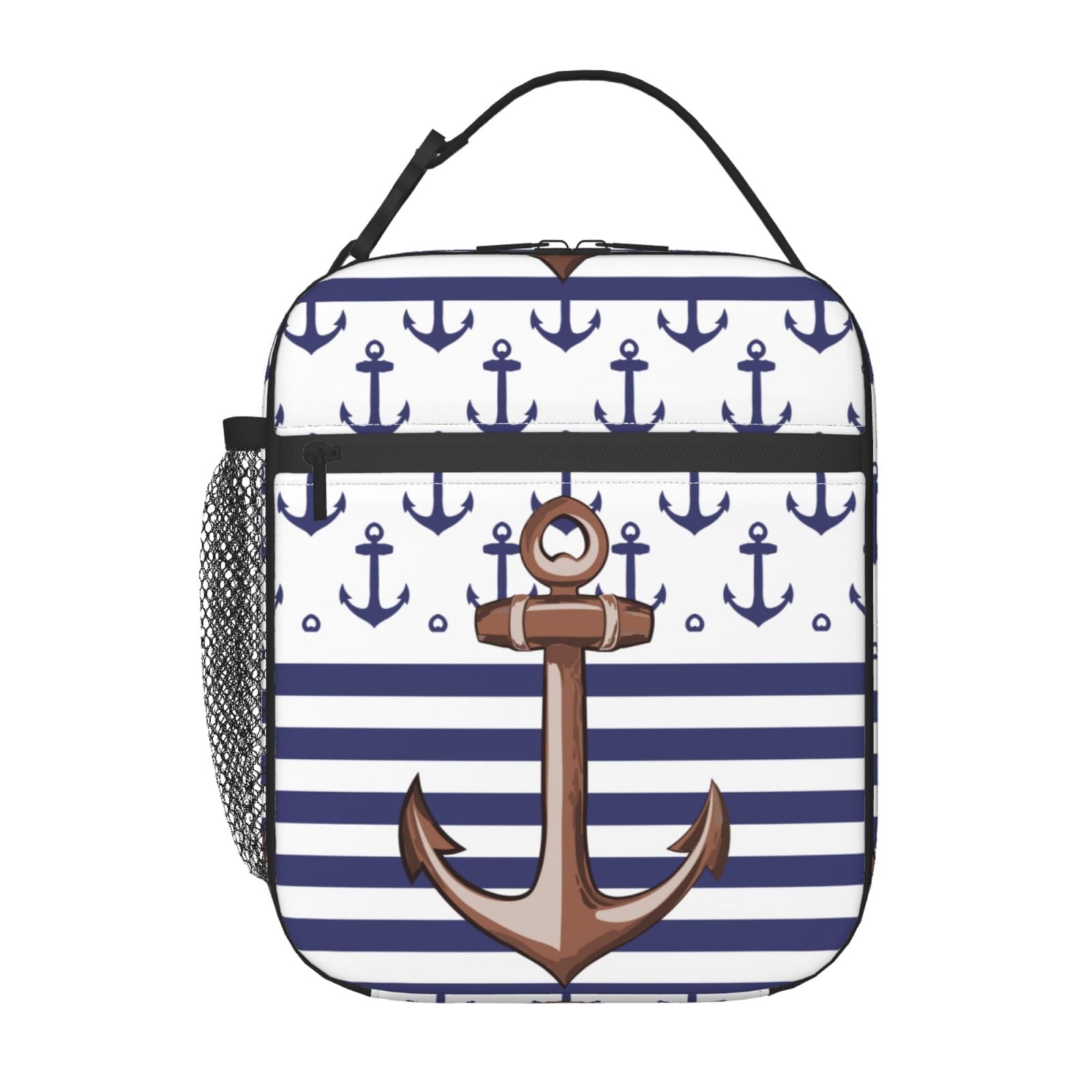 Nautical Marine Kids Lunch Box Insulated Lunch Bag For Boys Girls ...