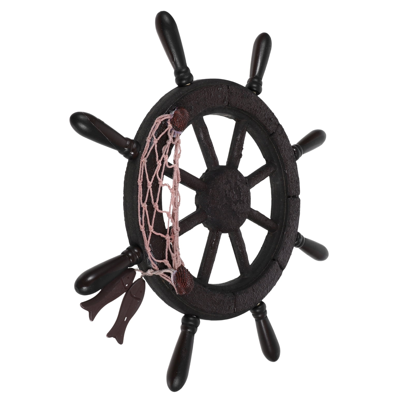 Nautical Marine Wall Decor Ship Steering Wheel Hanging Decoration ...