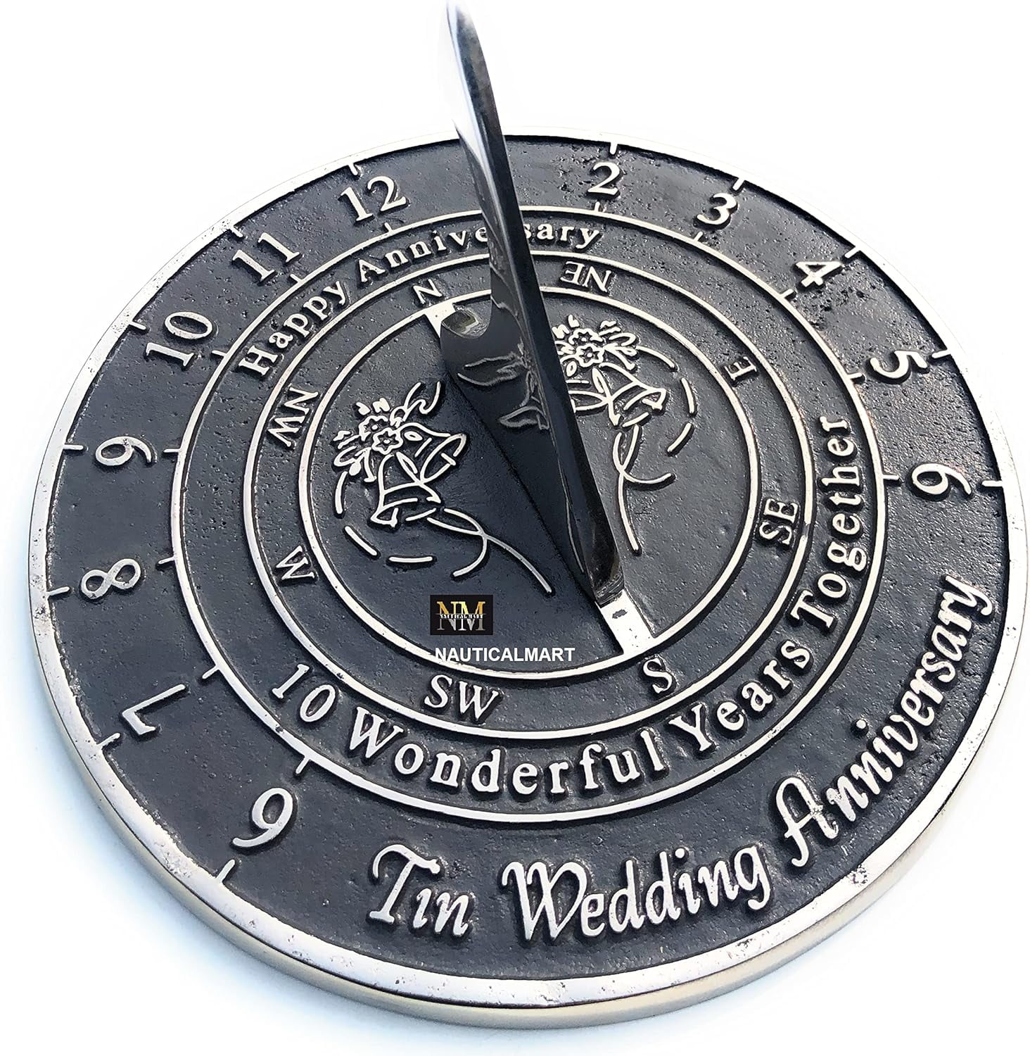 Nautical-Mart 10th Tin Wedding Anniversary Sundial Gift Idea is A Great ...